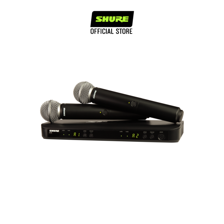 Shure BLX288/SM58 Wireless Dual Vocal System with two SM58 Handheld ...