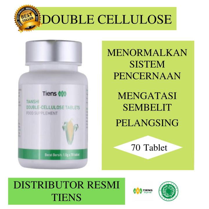 Double Cellulose 70 Tablet, Pelangsing Ori Tianshi, Pencernaan, Susah ...