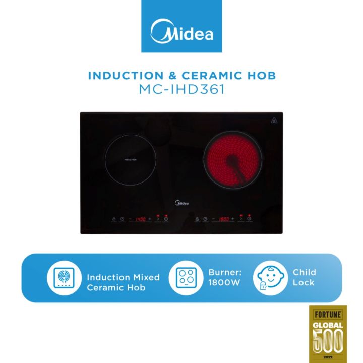 Midea Built-In Hob (70cm) 9-Stage Power Cooker Built-In Induction ...