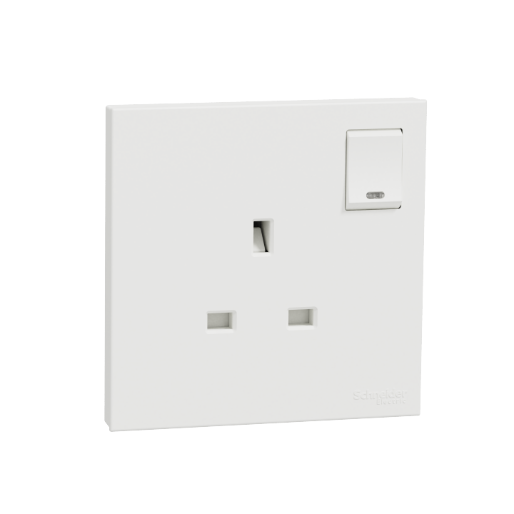 Schneider AvatarOn C 13A 250V 1 gang with switch socket with LED | Lazada