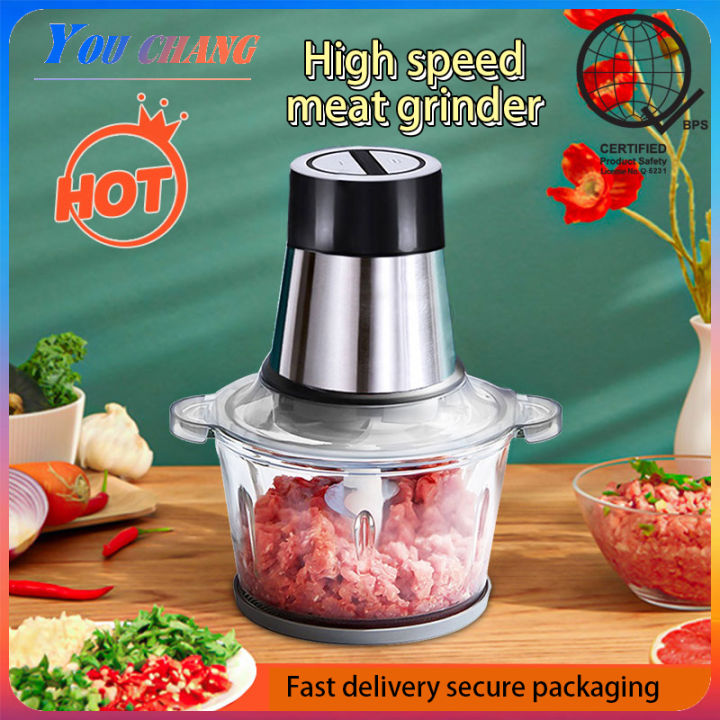 Meat Grinder Electric Food Processor Large Capacity Multifunctional ...