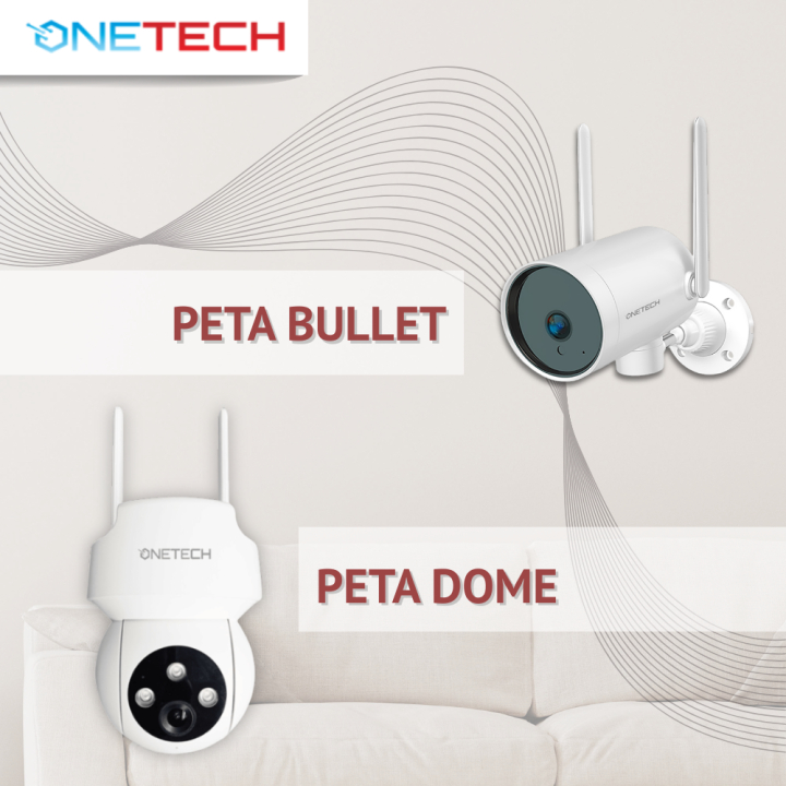 OneTech Peta Bullet Dome Wireless CCTV Security Camera Outdoor Motion Detect Waterproof 2Way ...