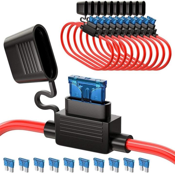 Inline Fuse Holder ATC/ATO Add-a-circuit Car Fuse Holder 10 Pack Fuse ...