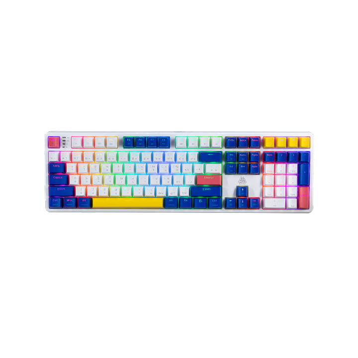 [ประกัน 2ปี] EGA TYPE CMK3 White RGB Spectrum Gaming Keyboard คีย์บอร์ด ...
