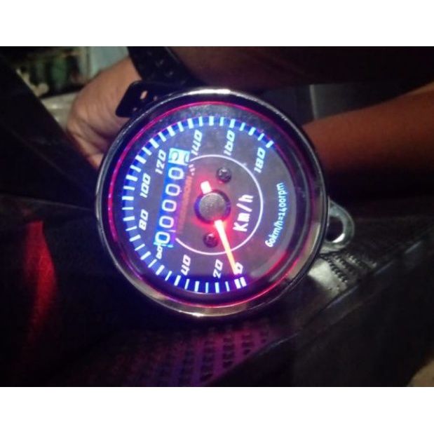 SPEDOMETER SPEEDOMETER KILOMETER RACING LED UNIVERSAL | Lazada Indonesia
