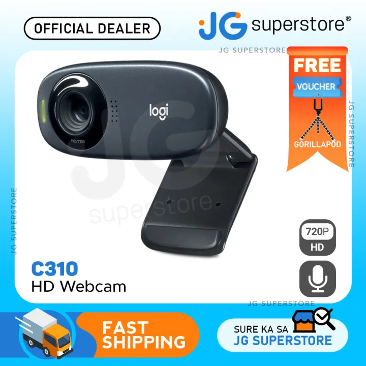 [CLEARANCE] Logitech C310 Webcam HD 720p 30fps Widescreen Computer Video Camera with Microphone ...