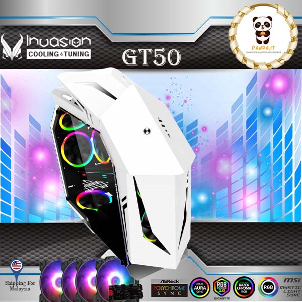 🔥🔥 HOT ITEM 🔥🔥Invasion GT-50 Micro-ATX Mini-Tower Gaming Case with 4 ...