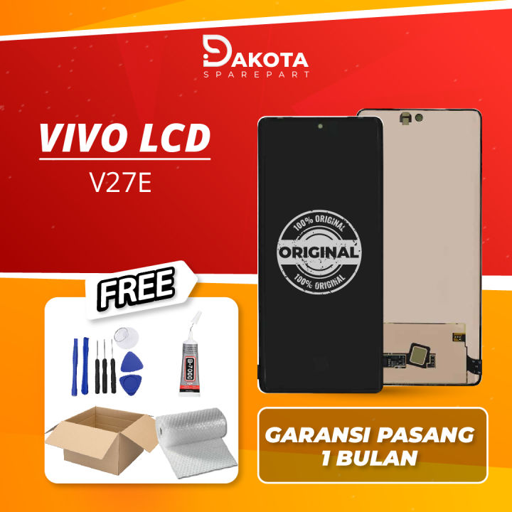 [ORIGINAL] LCD VIVO V27E FULLSET COMPLETE ORIGINAL FREE LEM + OPENING SET | Lazada Indonesia