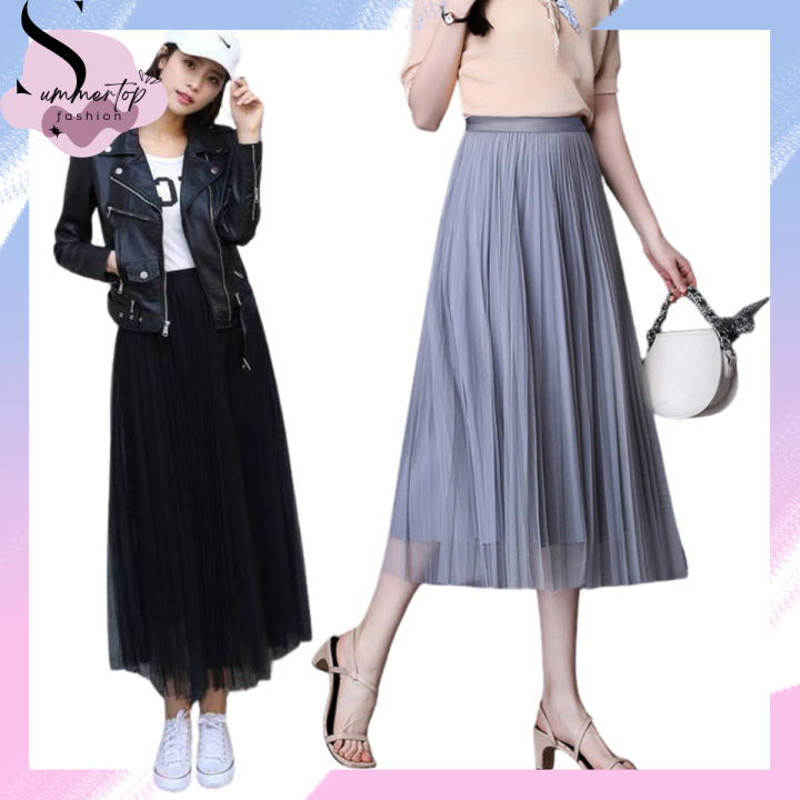 SUMMERTOP | RK1610 Rok Maksi High Waist Tutu Dewasa Skirt Wanita ...