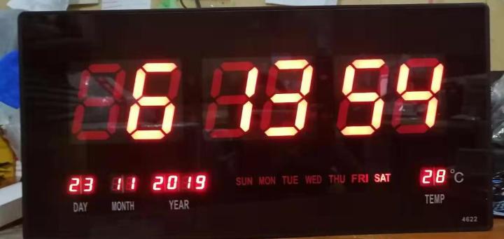 15inches Large Digital Display LED Digital Wall Clock | Lazada PH