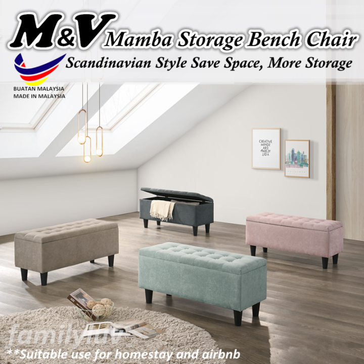 M&V Mamba Bench Chair /Shoe Changing Sofa Cabinet/ Storage Bench for Living Room/ Bedroom ...