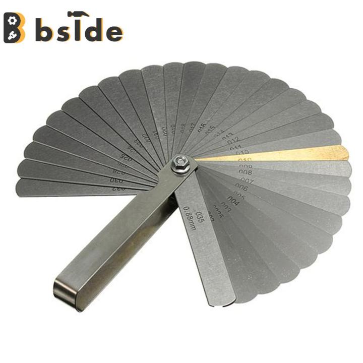 32 Blades Combination Feeler Gauge Metric Imperial Gapped Filler Measure | Lazada PH