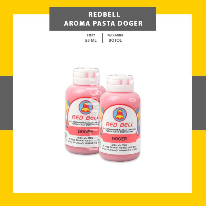 DOGER RED BELL PERISA MAKANAN 55ML - REDBELL AROMA PASTA PEWARNA ...