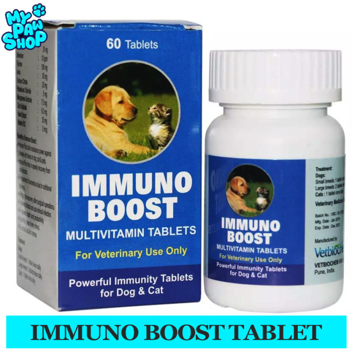 (VARIATION) Immuno Boost Multivitamins Powerful Immunity for Dog & Cat Tablet | Lazada PH