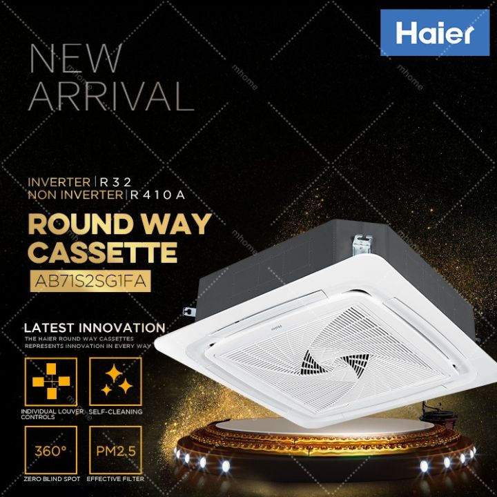 R32 Haier Ceiling Cassette Inverter Type Air Conditioner 2HP/2.5HP/3HP ...