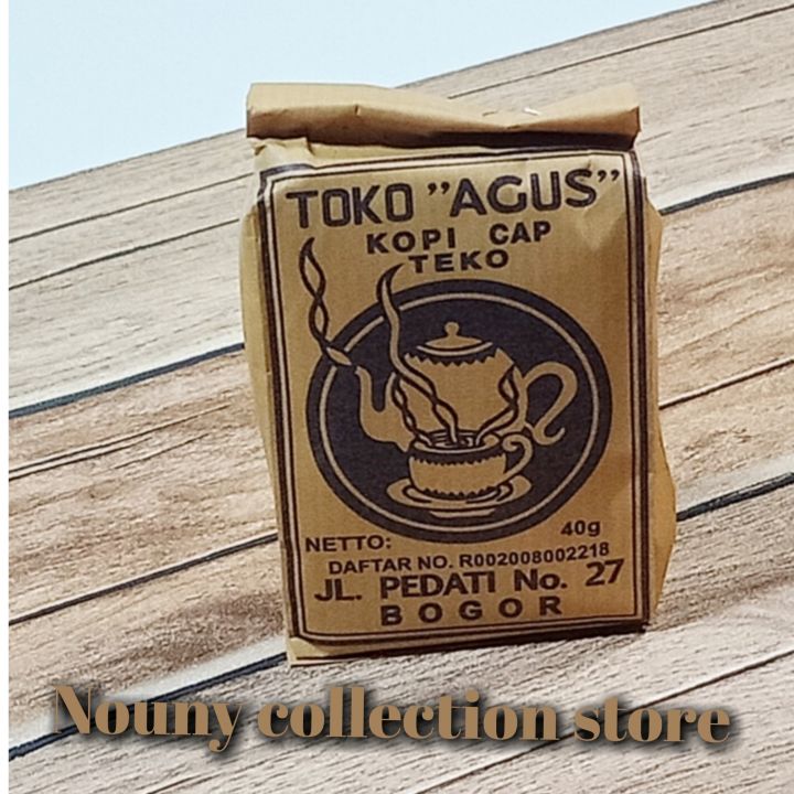 kopi bubuk murni - kopi cap teko 40gram kemasan 1 bungkus - kopi agus ...