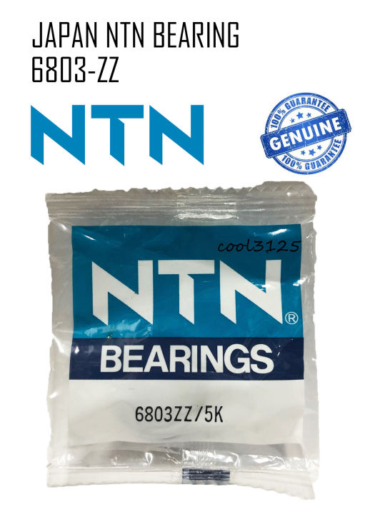 6803 ZZ NTN JAPAN BEARING 6803-ZZ- 100% ORIGINAL | Lazada