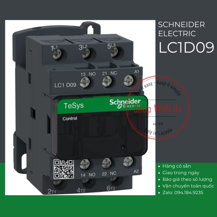 Khởi Động Từ Schneider LC1D09 - Contactor Schneider LC1D09B7 LC1D009E7 ...