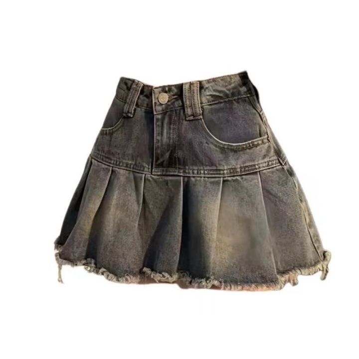 NOYI Maong Palda Pambabae High Waist Palda Maong Palda Mini Palda Para ...