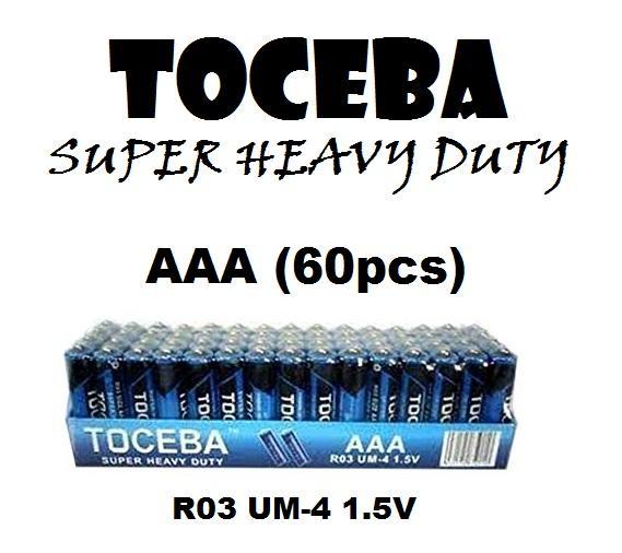 Original Toceba Tocebal Super Heavy Duty AAA Battery Batteries 1box ...