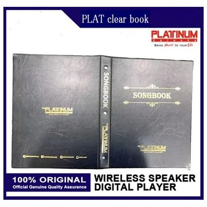 PLATINUM Hard-Bound Songbook Clear book Folder 100+ Pages For Reyna/T ...