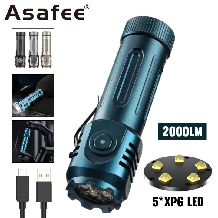 Asafee F52 Mini Tactical Flashlight XPG LED Super Bright High Power ...