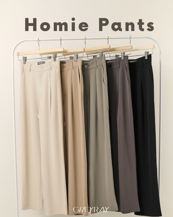 Homie Pants🏠🌰กางเกงทรงกระบอก ผ้านุ่มลื่น เย็นผิว มีน้ำหนักทิ้งตัวสวย ...