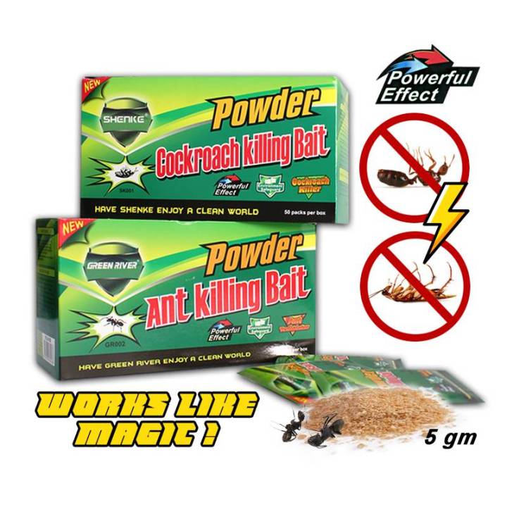 Pack of 10 - Power Ant Killing Bait / Power Cockroach Killing Bait 5g ...