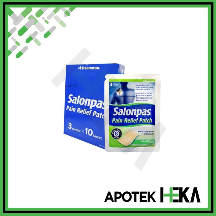 Salonpas Pain Relief Patch 7cmx10cm Box isi 10x3 Lembar | Lazada Indonesia
