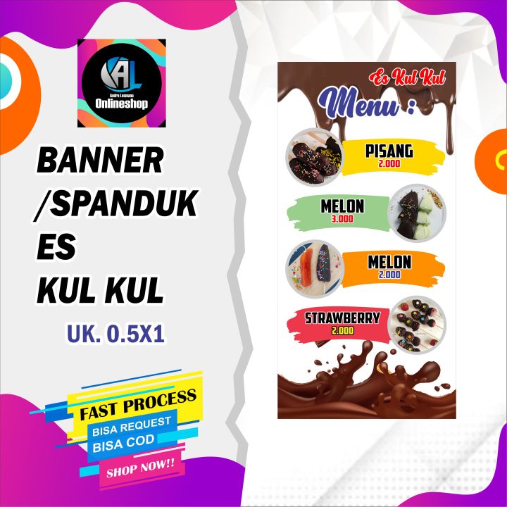 Spanduk Banner Es Kulkul Ukuran Kecil A | Lazada Indonesia