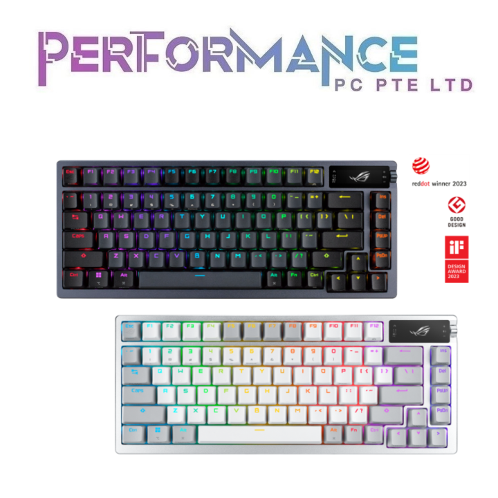 ASUS ROG AZOTH NX SNOW SWITCH / STORM SWITCH - Black / White (2 YEARS ...