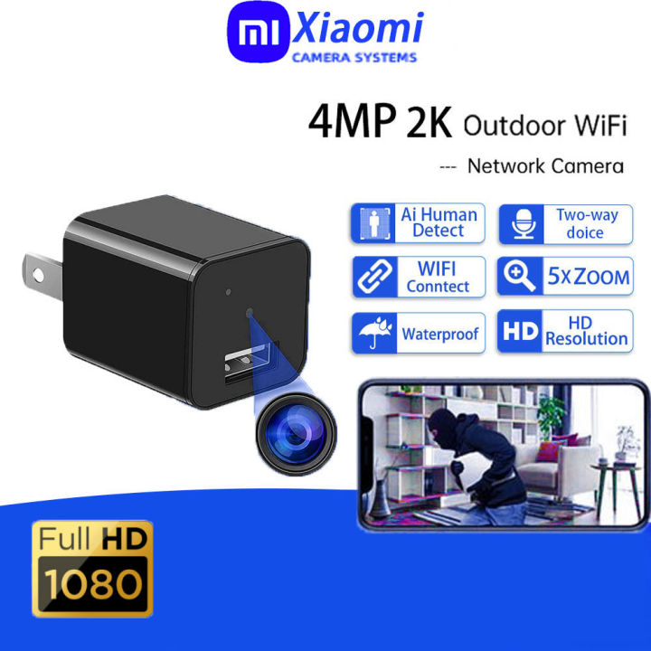 XIAOMI camera plug 4k HD cctv camera+128GB RAM camera charger Full HD ...