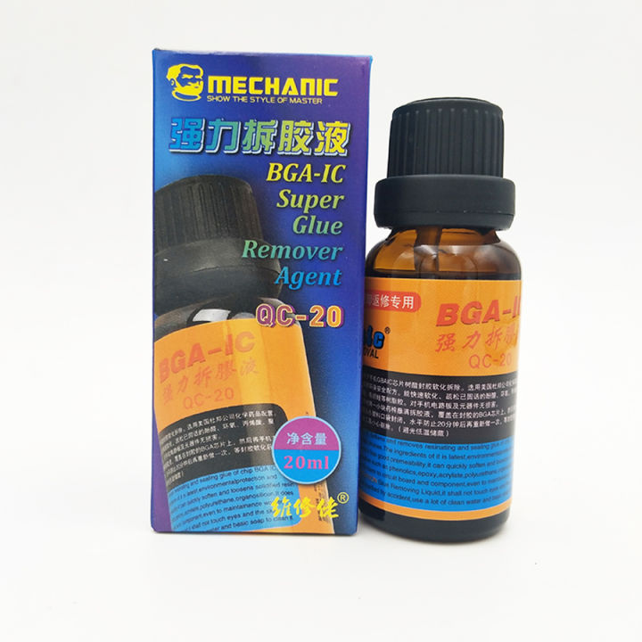 MECHANIC BGA IC Demolition Glue Cleaner 20ml Phone Adhesive Remove ...