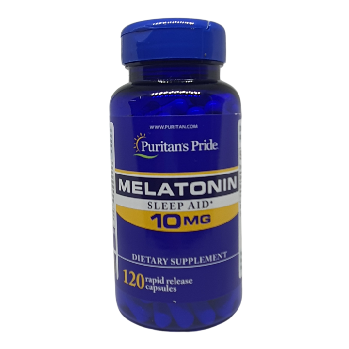 Puritan's Pride Melatonin Super Strength Nightime Sleep Aid 10 mg ...