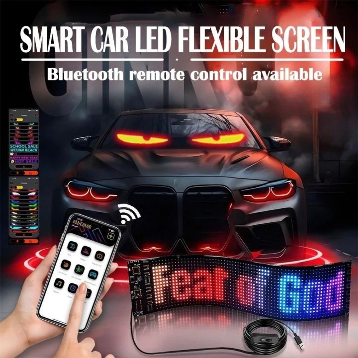 FAKA Flexible Strip Car Ambient Light Programmable Bluetooth Control ...