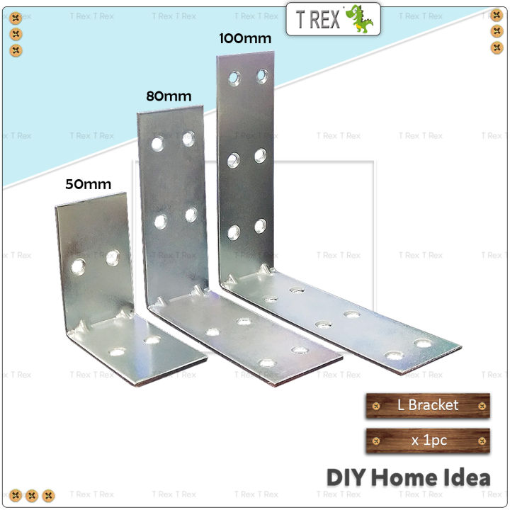T Rex DIY Multi Use Furniture Angle Bracket / L Bracket / Corner Joint ...