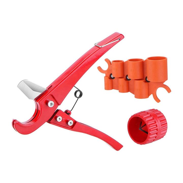 Deburring Tool Kit,PVC Pipe Tubing Cutter Depth Gauge and Pipe Cutter ...