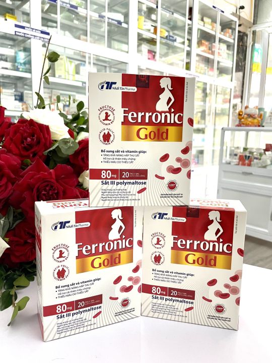 FERRONIC GOLD bổ sung sắt và vitamin cho phụ nữ mang thai, cho con bú ...