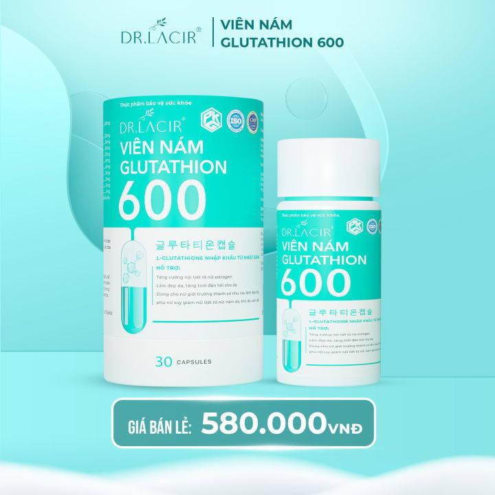 Viên uống nám trắng da glutathione 600 Dr Lacir 30 Viên, cam kết chính hãng, mẫu mới | Lazada.vn