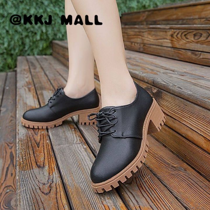 KKJ MALL Kasut Perempuan Korea Style High Heel Shoes For Women Black ...
