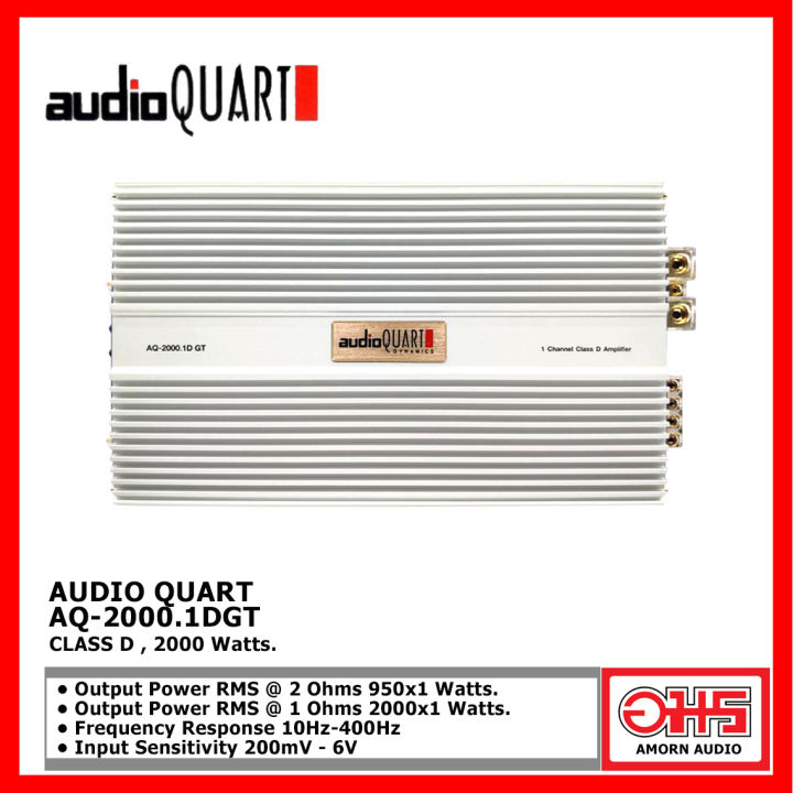 AUDIO QUART รุ่น AQ-2000.1DGT เพาเวอร์แอมป์ สำหรับขับซับเบสได้ CLASS-D ...