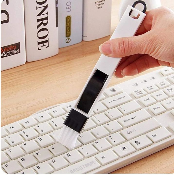 Mini Multipurpose Door and Window Cleaning Hard Bristle Brush With Mini ...