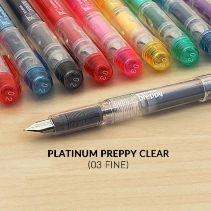 【Coffee Fish】 ۩☈ PLATINUM Preppy Fountain Pen — Clear Colored | Lazada PH