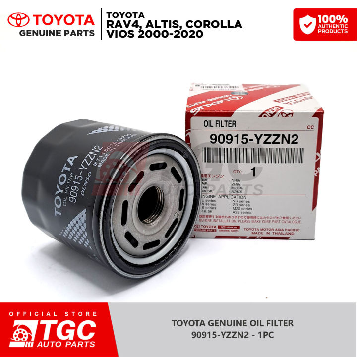 Toyota Genuine Oil Filter 90915-YZZN2 RAV4, ALTIS, COROLLA 2E, 16V ...