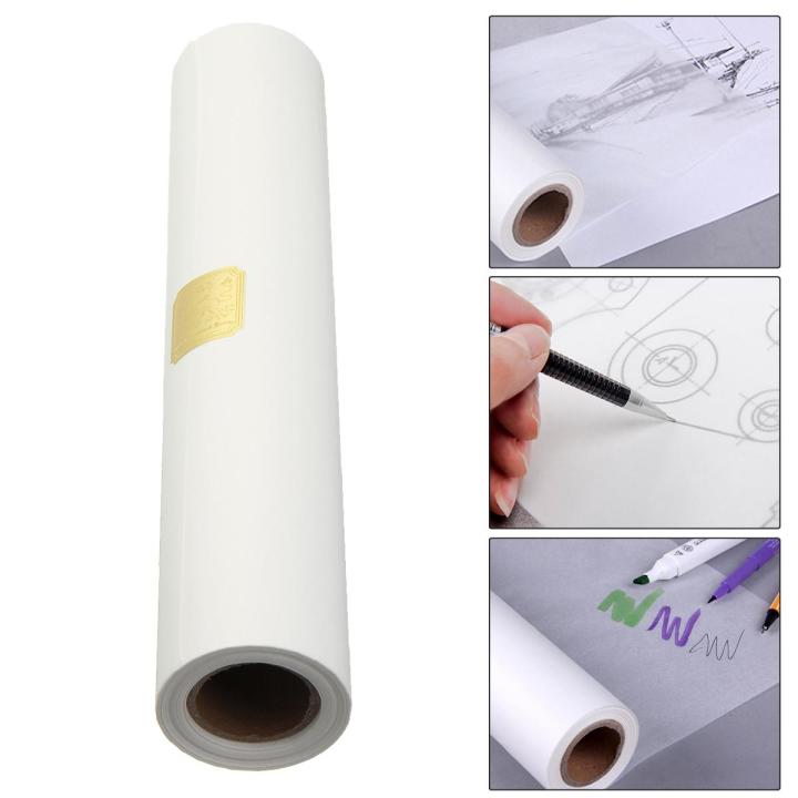 46Mx30.5CM Transparent Draft Art Sketch Butter Paper Tracing Paper Roll ...