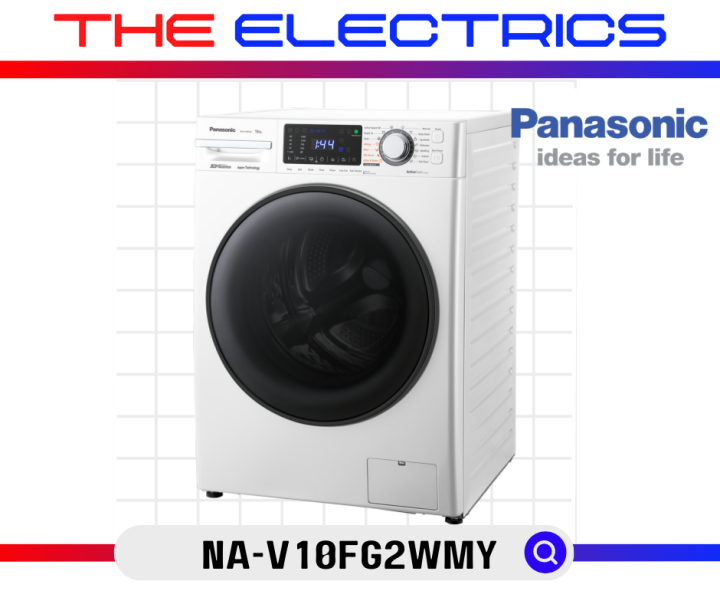 PANASONIC 10.0KG ECONAVI INVERTER FRONT LOAD WASHING MACHINE NA-V10FG2 ...