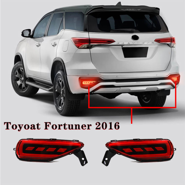 LED Tail Light For Toyota Fortuner，2 Function Driving Lights Brake ...