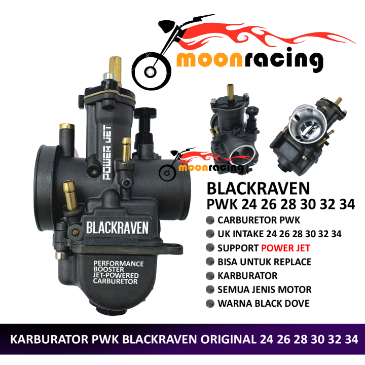 (BISA COD) KARBURATOR PWK 24 26 28 30 32 34 BLACK RAVEN SERIES BB THAILAN DBEAT VARIO MIO RX ...