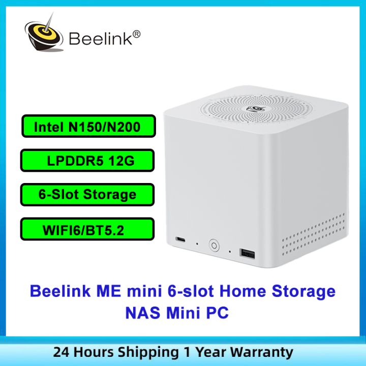 Beelink MINI PC ME MINI 6-Slot Intel Twin Lake N200/N150 LPDDR5 4800Mhz ...