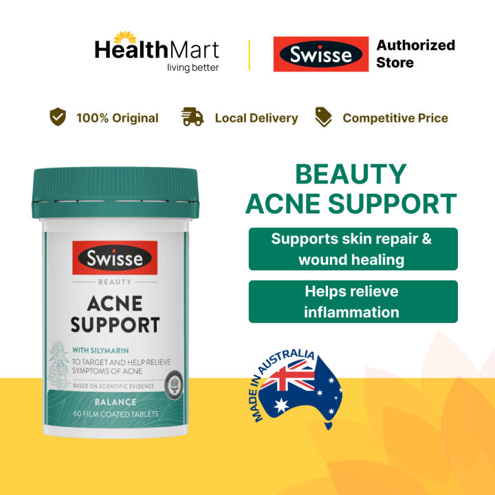[SG] Swisse Beauty Acne Support, 60 Tablets (Reduce inflammation ...